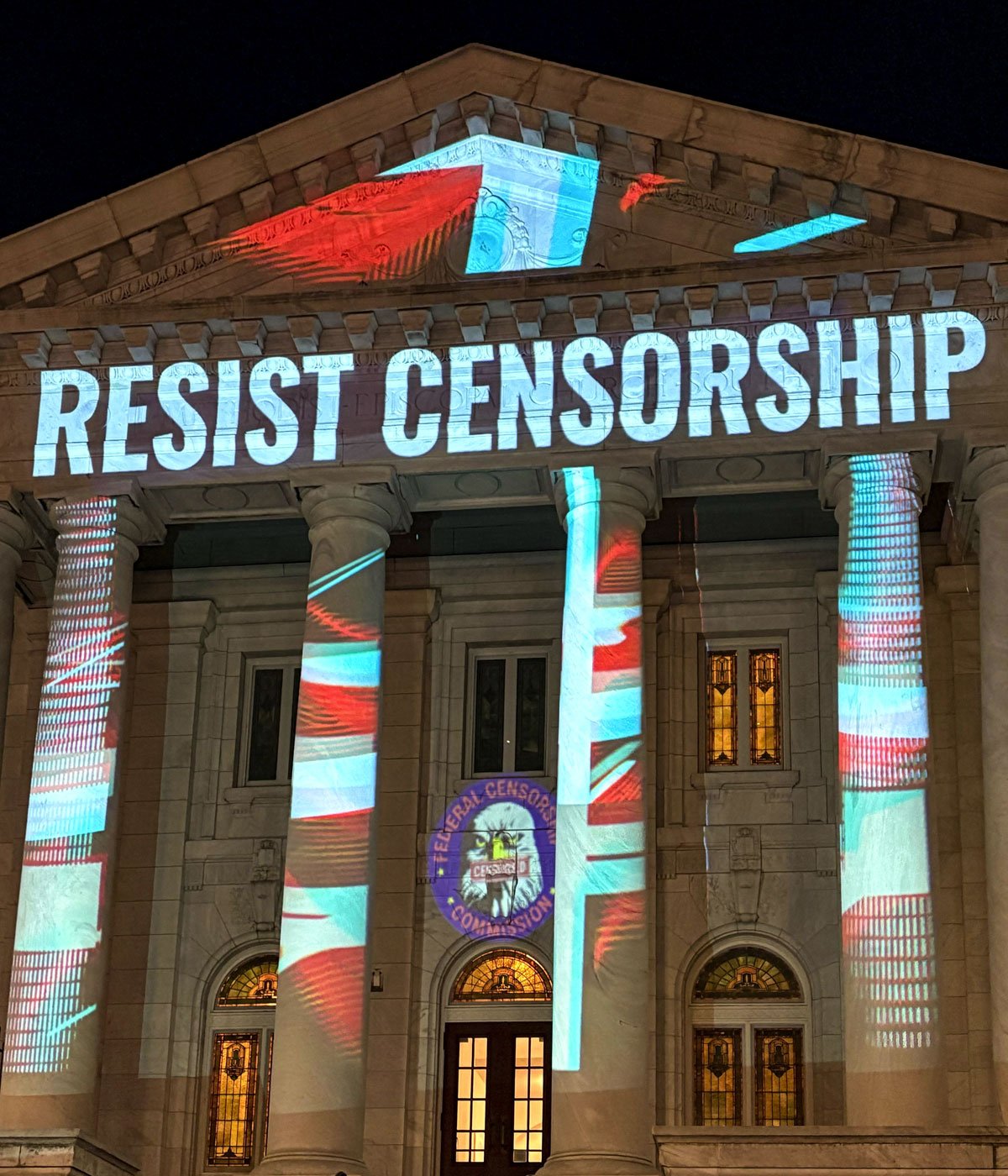 Public-Interest Groups Take Action Against Censorship Outside FCC Chairman's Dinner | Free Press